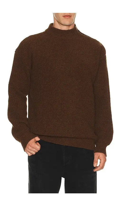 Barbour Gearstone Textured Knit Sweater - Umber