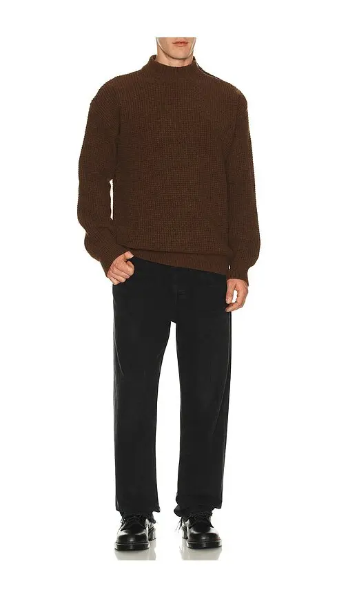 Barbour Gearstone Textured Knit Sweater - Umber