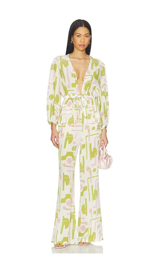 ADRIANA DEGREAS Balearic Voluminous Sleeves Blouse