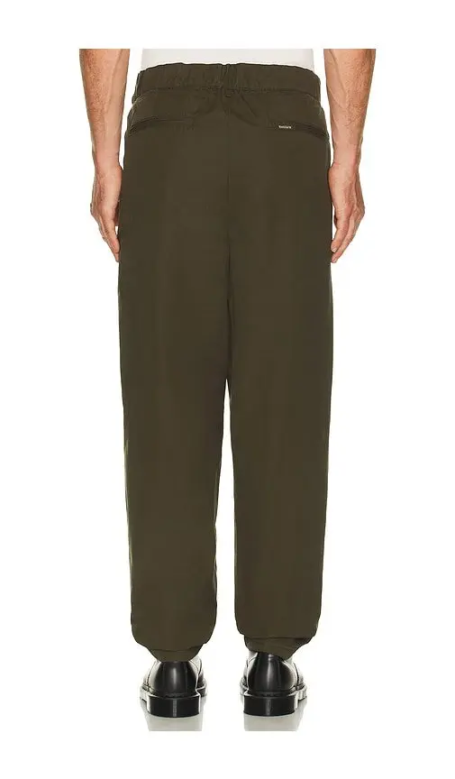 Barbour Relaxed Fit Poplin Trousers - Olive