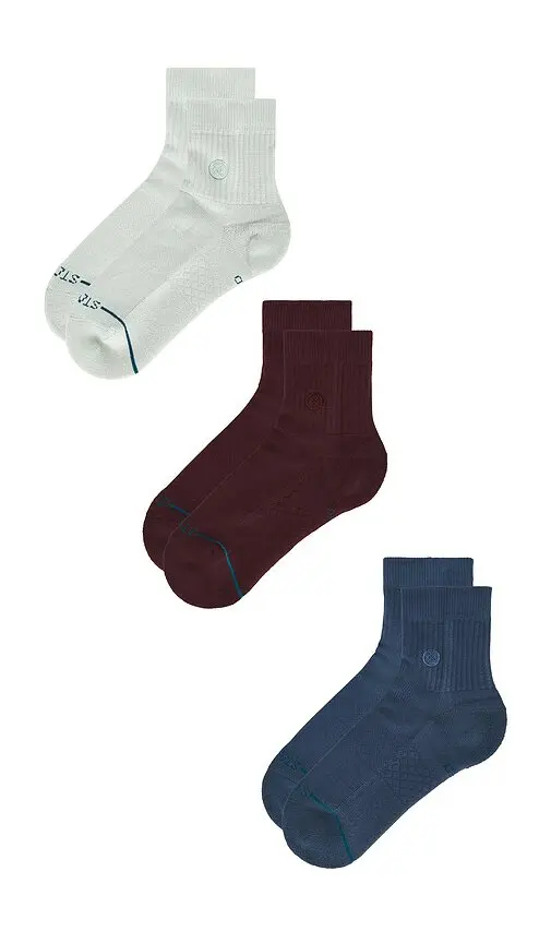 Stance Icon Quarter 3-pack Socks