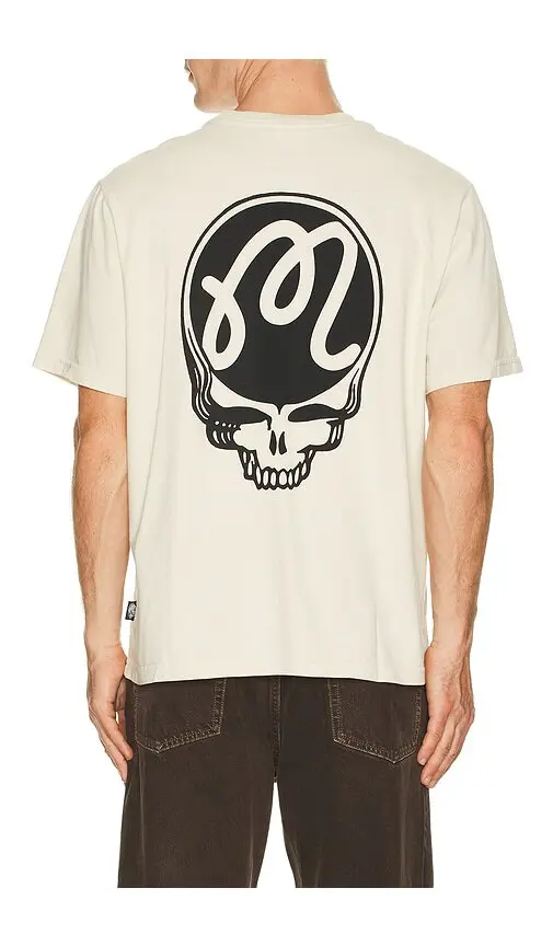 MALBON X Grateful Dead Bermuda Tee In Cream