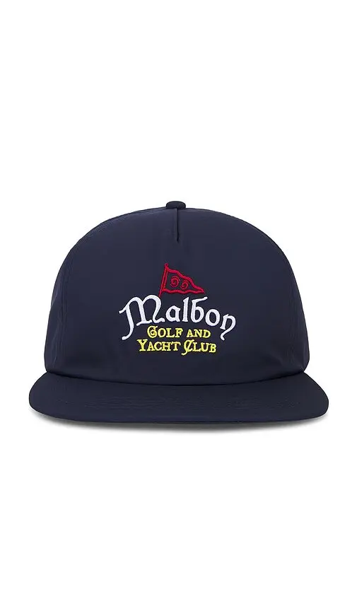 MALBON Yacht Club Snapback Hat - Navy