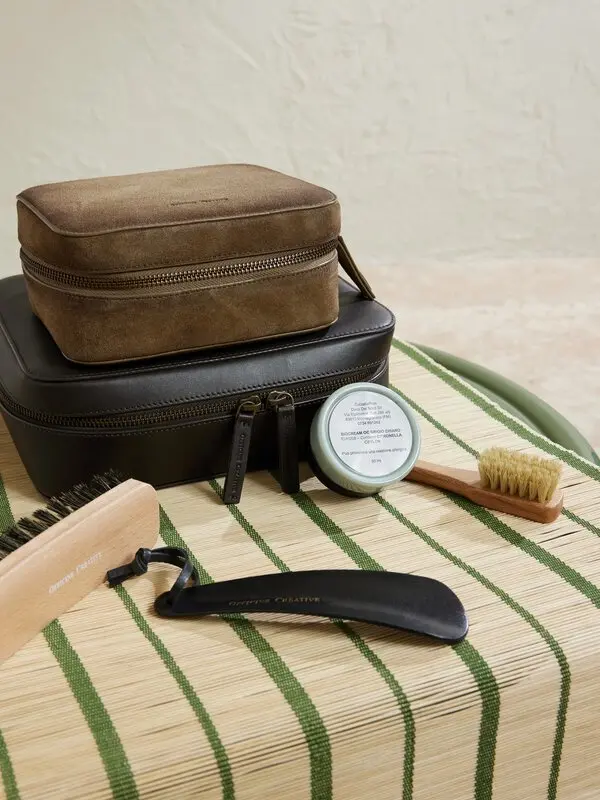Officine Creative Mini Shoe Care Set With Suede Case