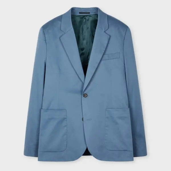Paul Smith Stretch-cotton Buggy-lined Blazer - Blue