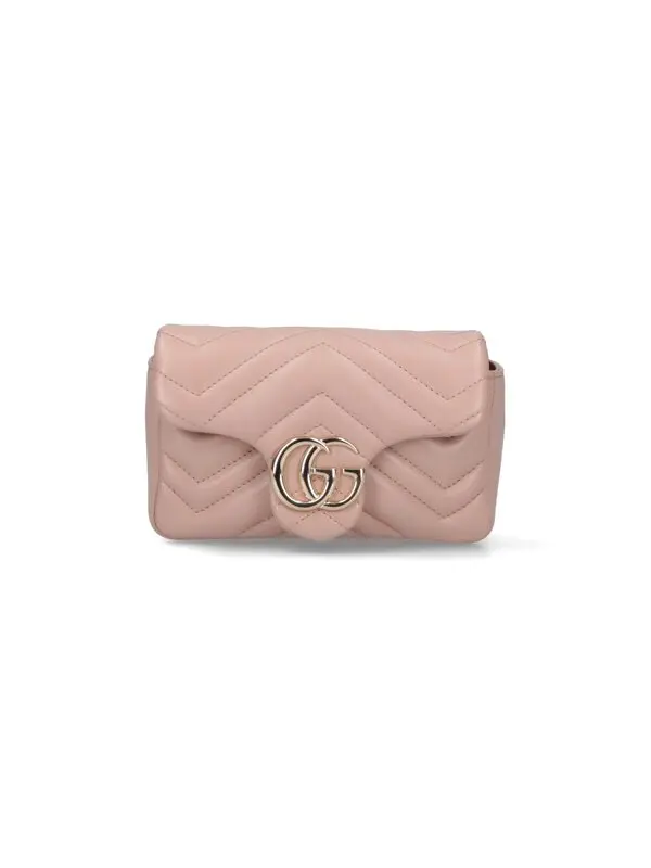 Gucci Gg Marmont Mini Shoulder Bag - Pink