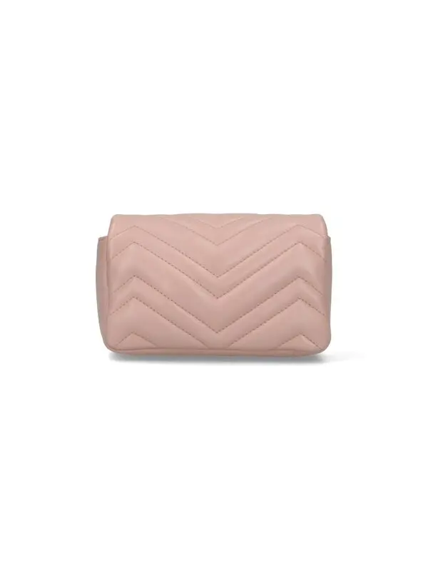 Gucci Gg Marmont Mini Shoulder Bag - Pink