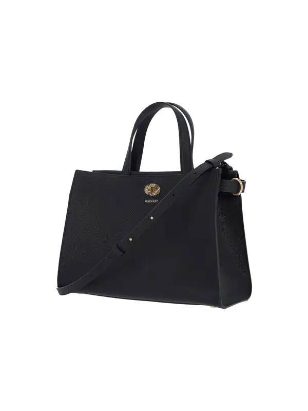 Burberry Small 'cotswolds' Tote Bag - Black