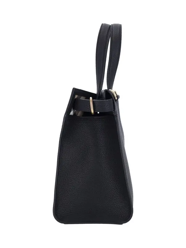 Burberry Small 'cotswolds' Tote Bag - Black