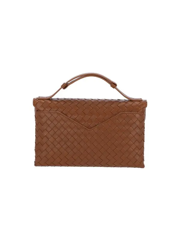 Bottega Veneta Knot Lock Crossbody Bag - Brown