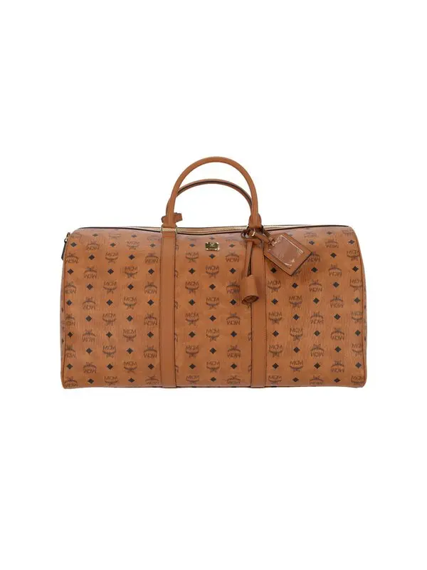 Mcm Ottomar Weekender Bag - Brown