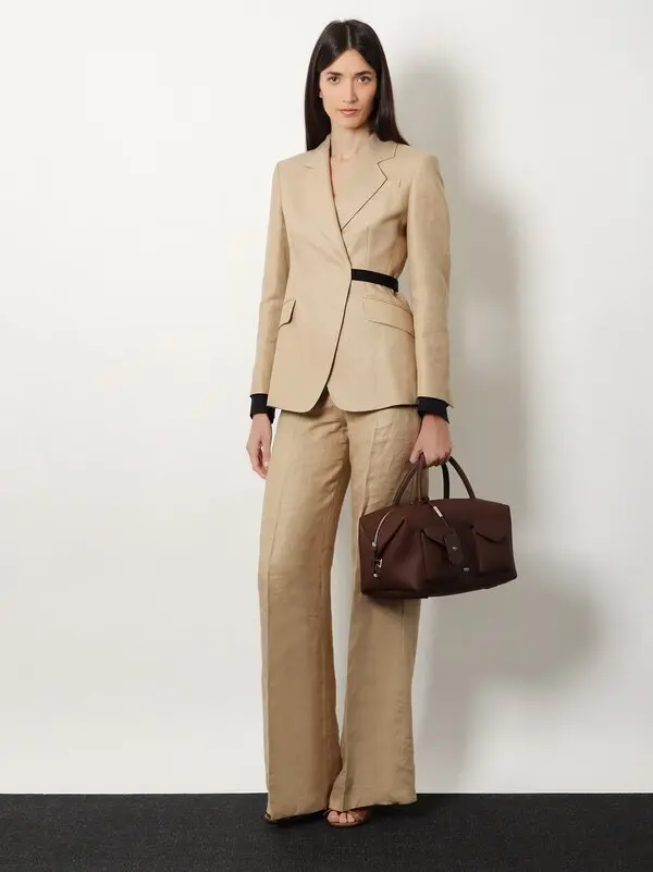 Max Mara Holdall Cargo Leather Handbag