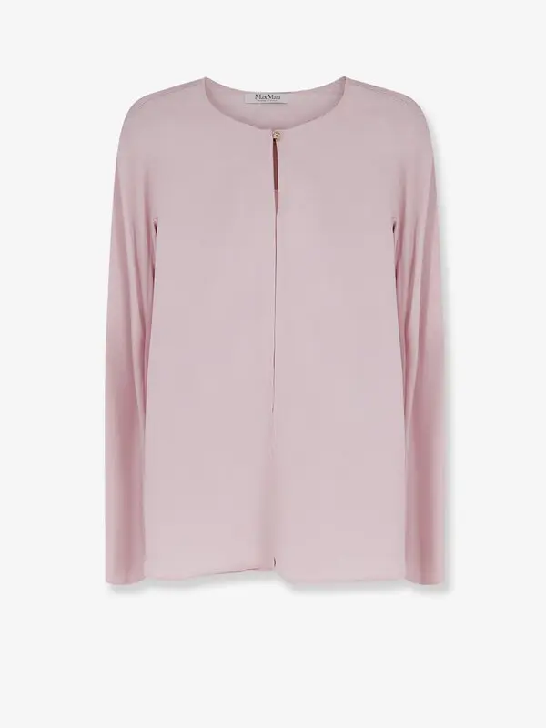 Max Mara Mitico Stretch Silk Shirt - Pink