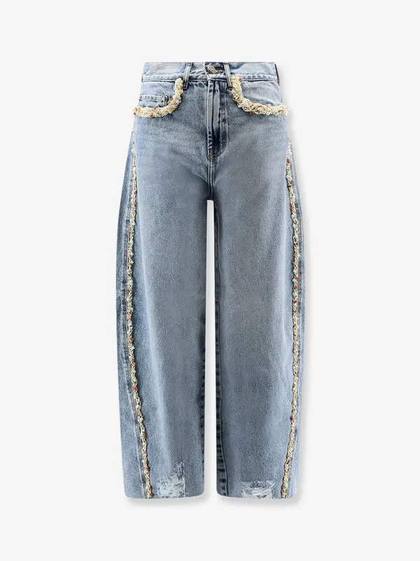 PatBO Denim Wide Leg Jeans