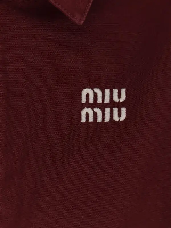 Miu Miu Sleeveless Cotton Jacket