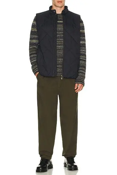 Barbour Cole Relaxed Fit Poplin Trouser - Olive