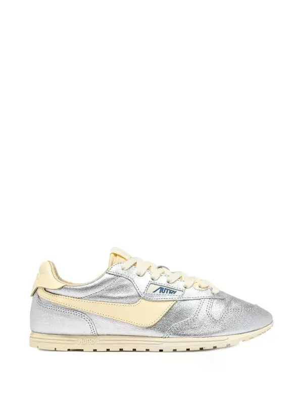 AUTRY Windspin Logo-detail Sneakers - Silver