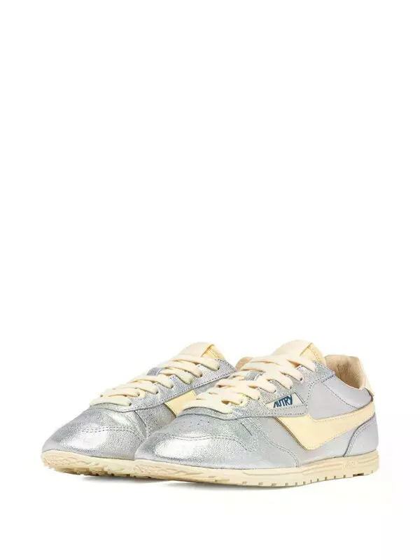 AUTRY Windspin Logo-detail Sneakers - Silver