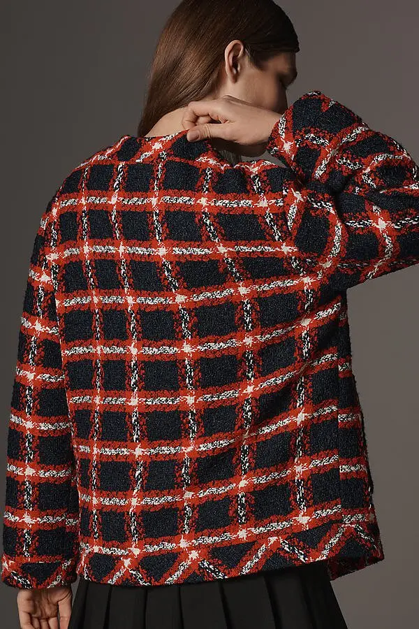 English Factory Plaid Bouclé Lady Jacket