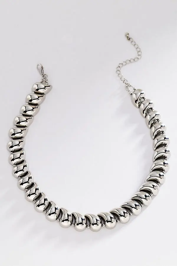 Anthropologie Chunky Short Necklace - Silver