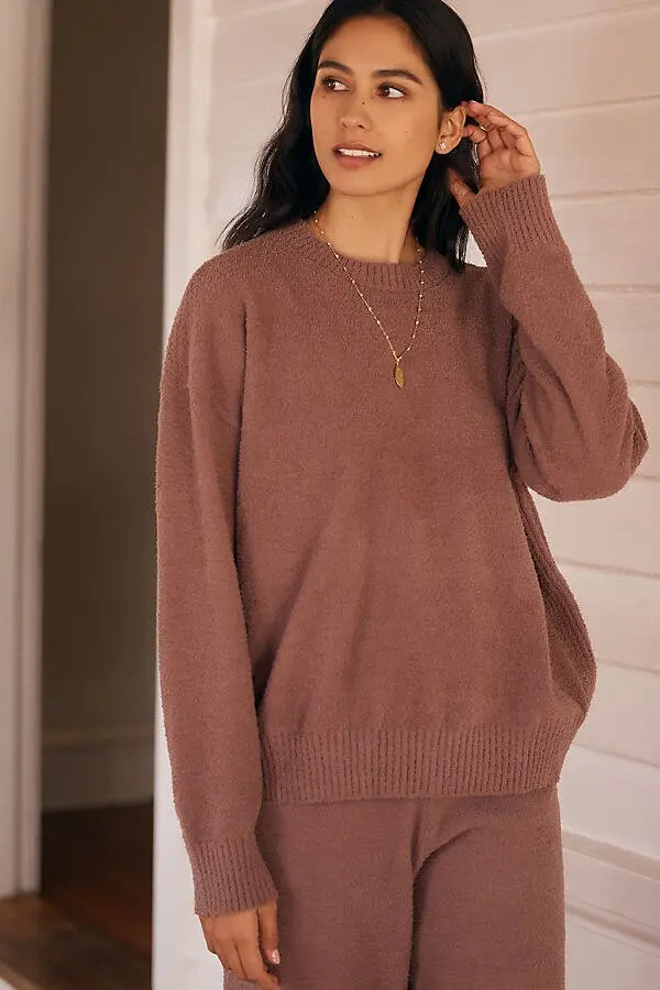 Eberjey Bouclé Crew Pullover