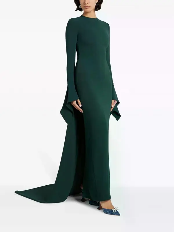 Solace London Blake Flared-cuffs Gown