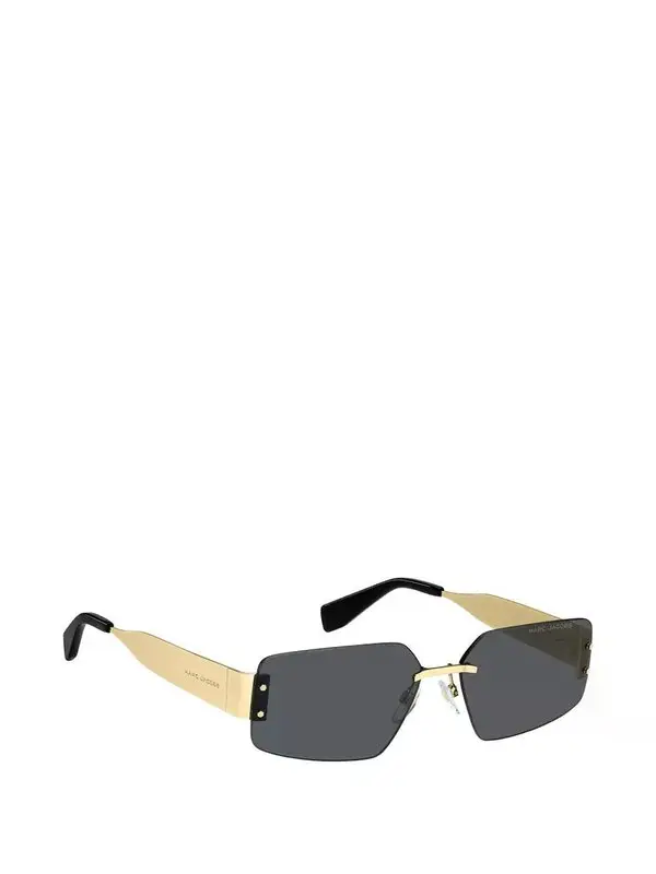 Marc Jacobs Geometric Frame Sunglasses - Gold