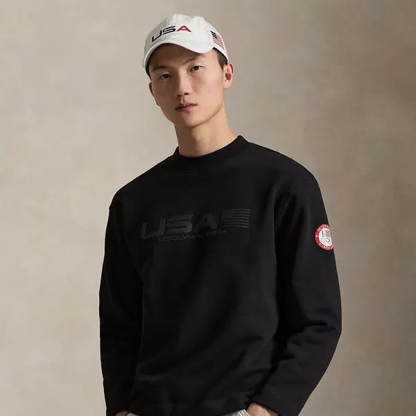 Ralph Lauren Team Usa Fleece Mockneck - Polo Black