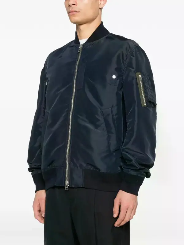Sacai Zip-up Bomber Jacket - Blue