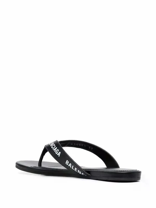 Balenciaga Logo-strap Flip Flops