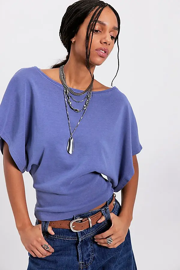 Free People We The Free In My Element Tee - Moody Indigo