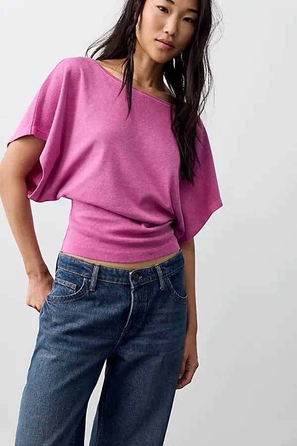 Free People We The Free In My Element Tee - Raspberry Ice