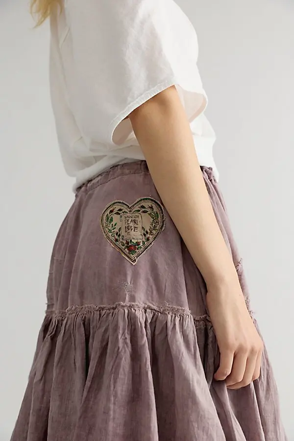 MAGNOLIA PEARL Layered Lucca Midi Skirt