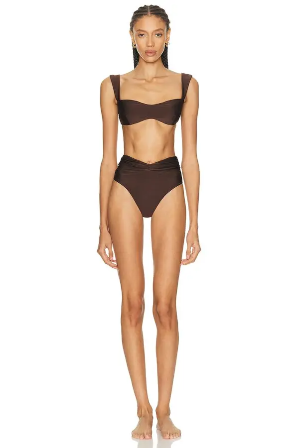 SHANI SHEMER Claire Bikini Bottom - Espresso