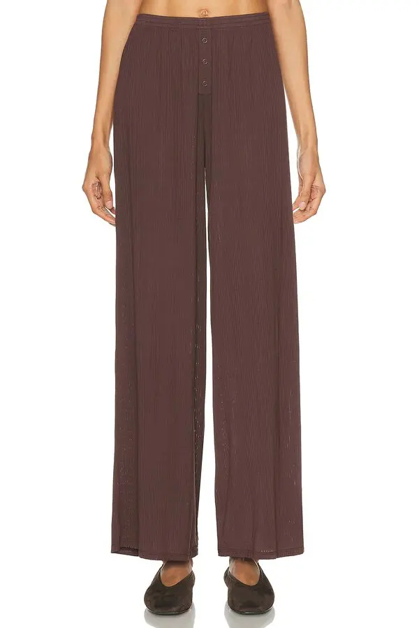 NEGATIVE UNDERWEAR Whipped Track Pant - Espresso