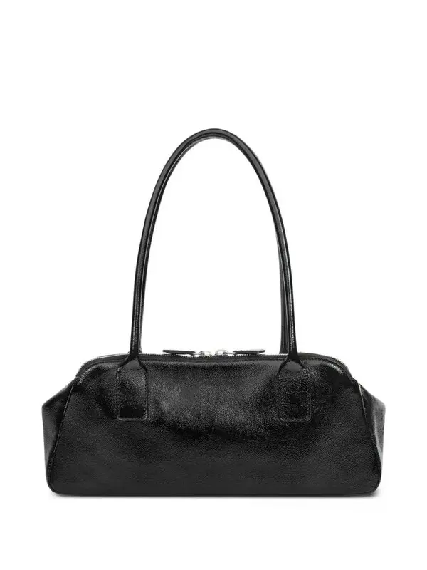 COURREGES Leather Zip Shoulder Bag