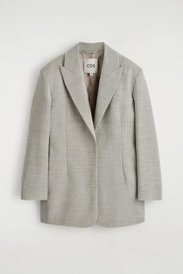 Cos Structured Wool-blend Blazer