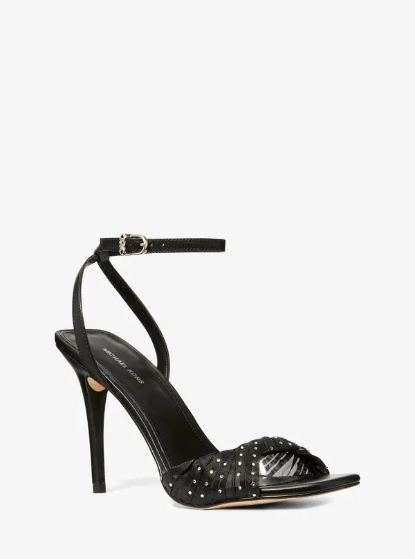 Michael Kors Kiana Embellished Tulle Sandal - Black