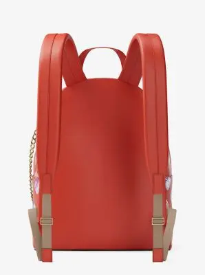 Michael Kors Slater Medium Printed Logo Backpack - Red