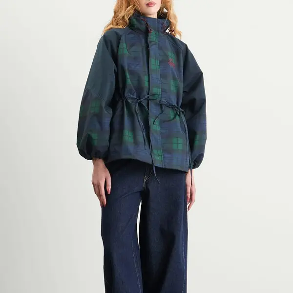 DAMSON MADDER Liu Checked Raincoat