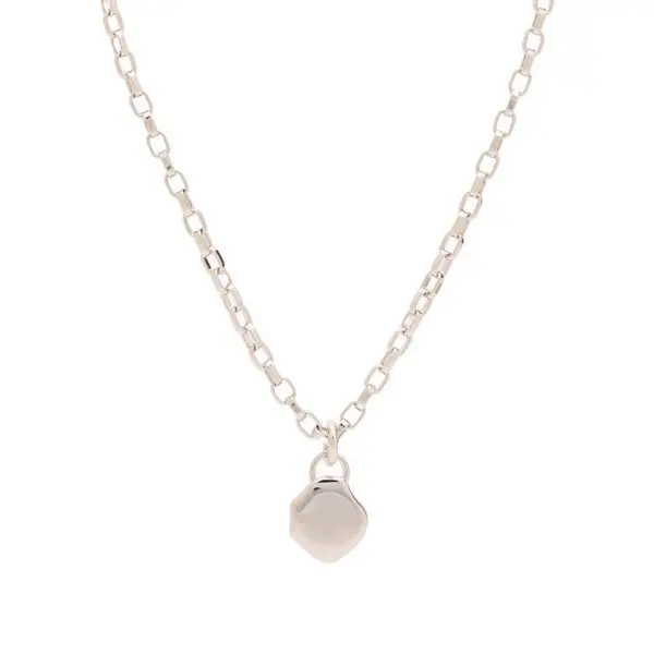 Acne Studios Stamp Pnt Necklace - Silver