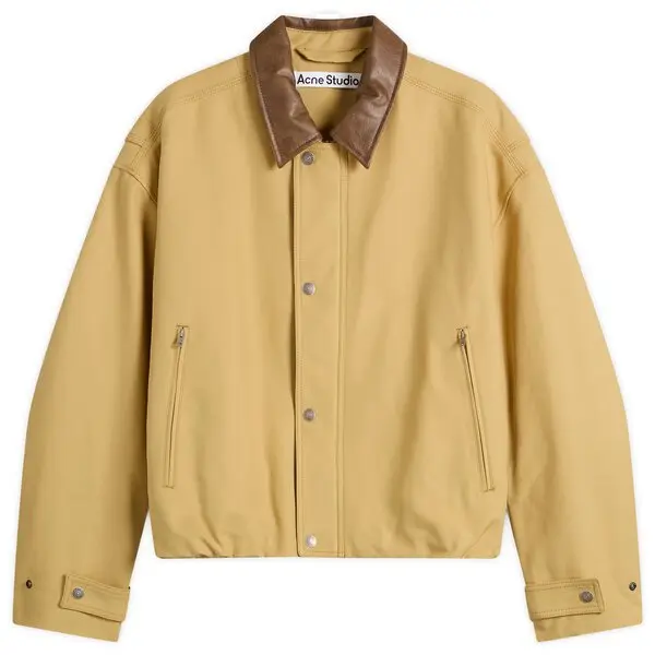 Acne Studios Double Cotton Satin Jacket - Sand Beige