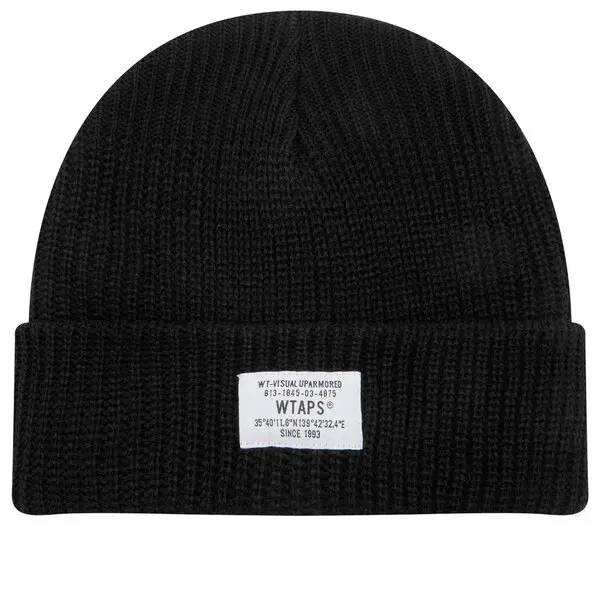 WTAPS Sgt Label Beanie - Black