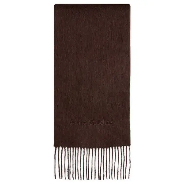 Acne Studios Vinnie Scarf - Dark Brown Melange