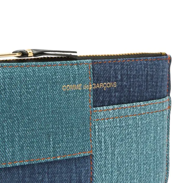 Comme Des Garçons Wallet Sa8100dp Denim Pocket Wallet - Blue Denim