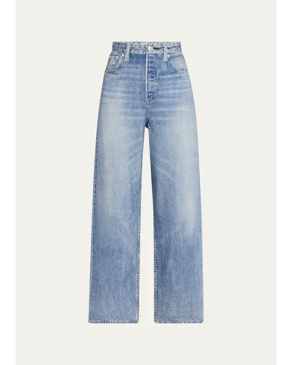 Rag & Bone Miramar Andi Cotton-terry Ankle Jeans