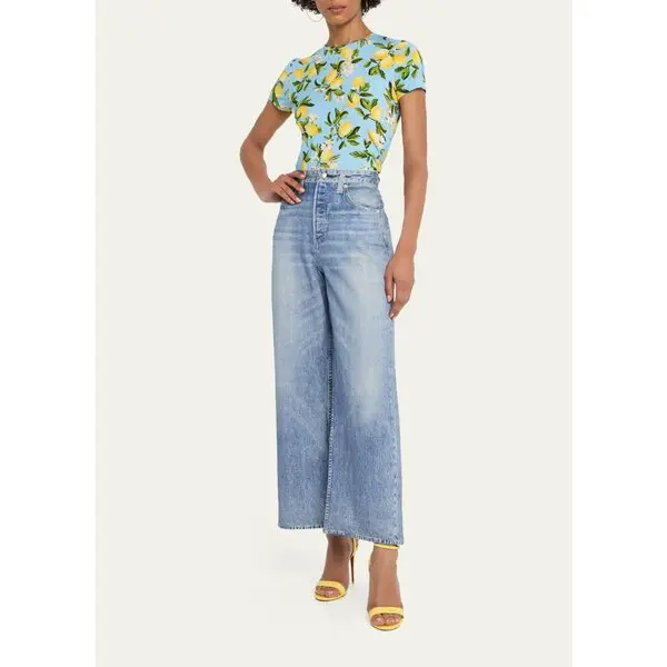 Rag & Bone Miramar Andi Cotton-terry Ankle Jeans