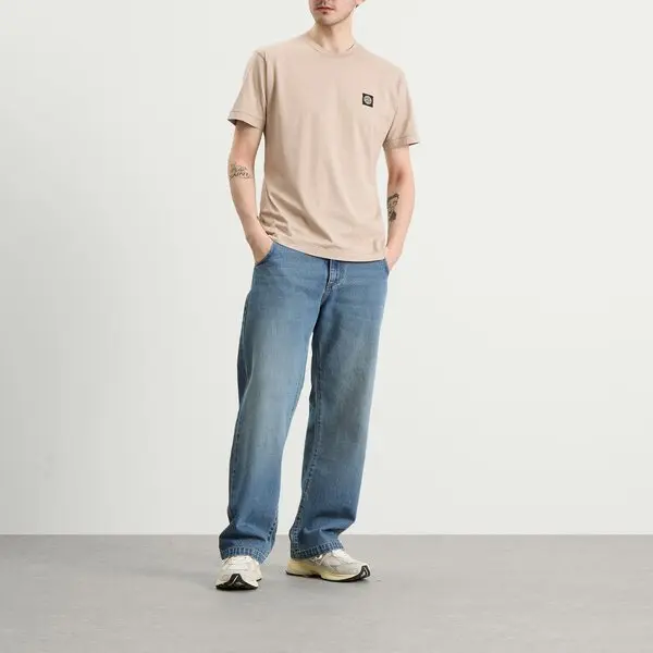 Stone Island Patch Logo T-shirt - Desert