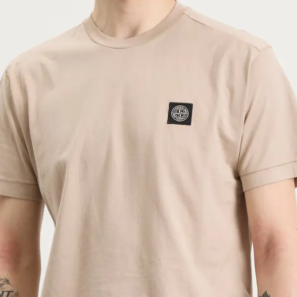 Stone Island Patch Logo T-shirt - Desert