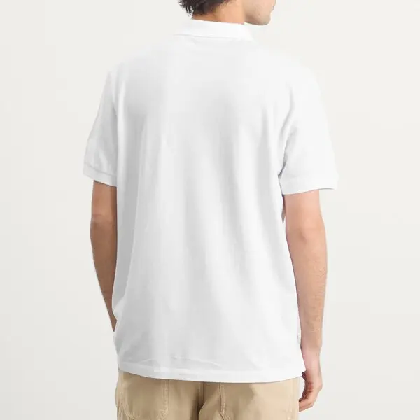 Stone Island Patch Logo Polo - White